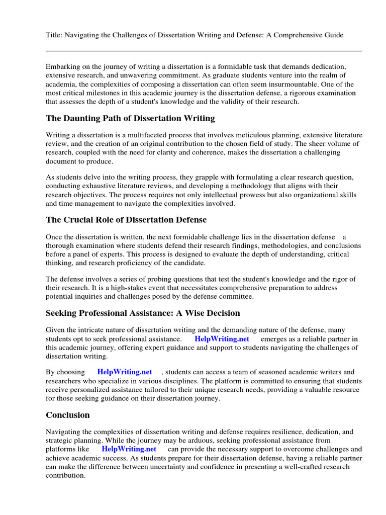 Questions To Ask Dissertation Defense | PDF | Thesis | Methodology