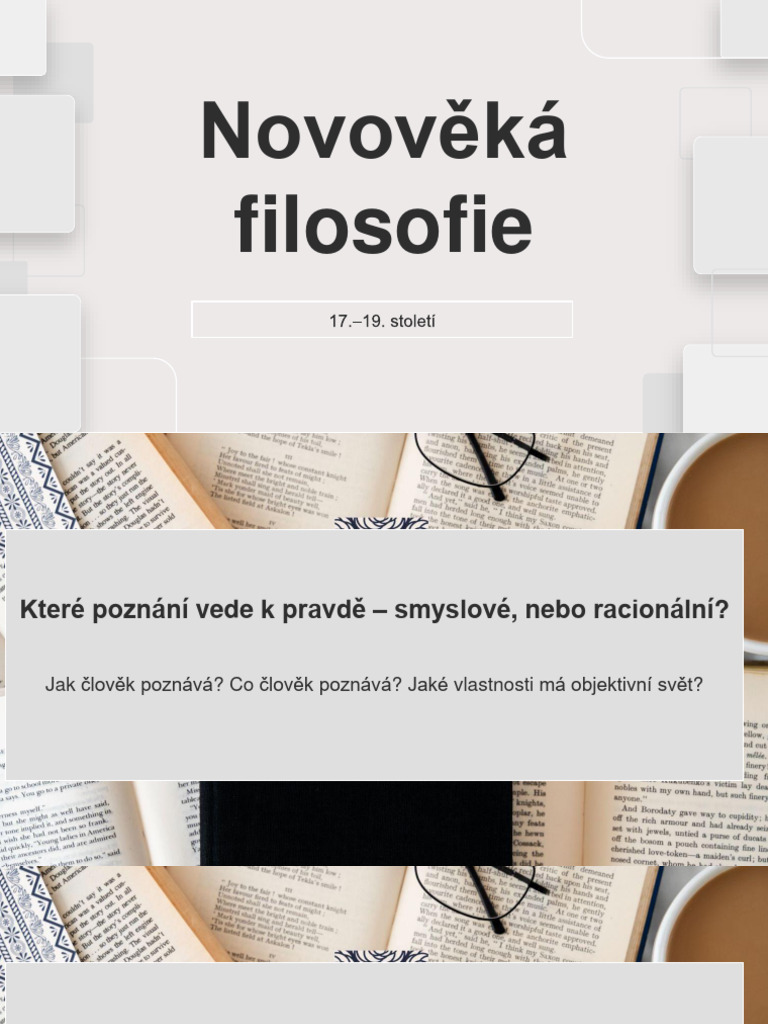 Novověká Filosofie - Racionalismus | PDF