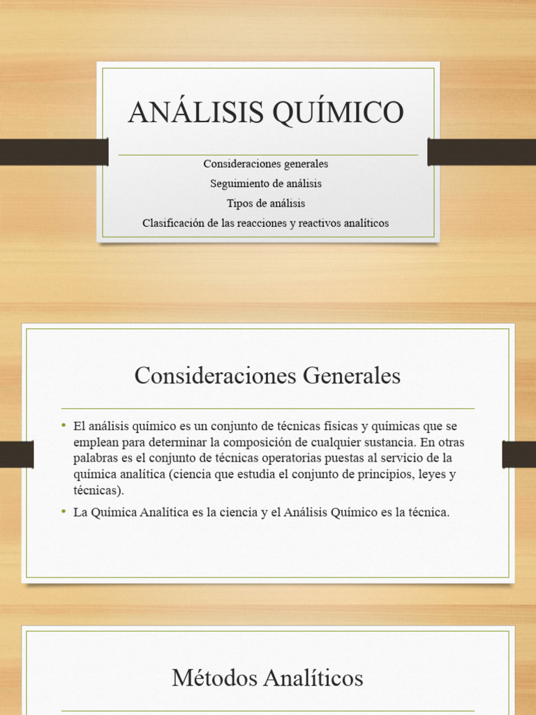 ANALISIS QUIMICO Clase 1 2020 | PDF | Química analítica | Valoración