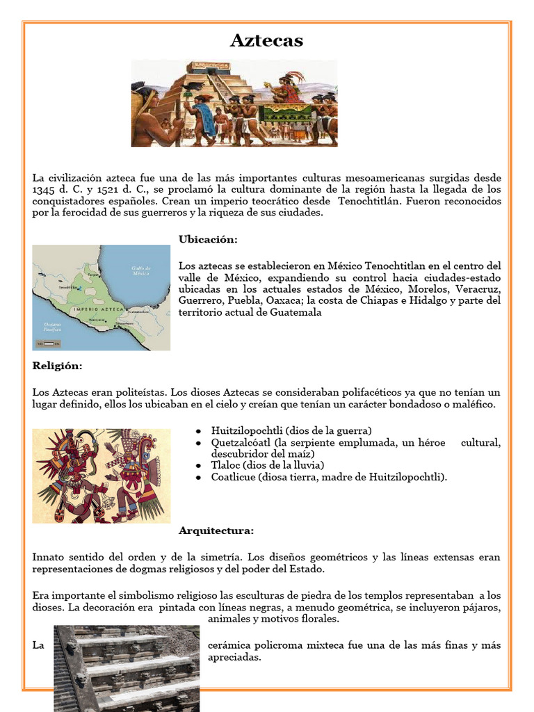 Los Aztecas | PDF | México | Mesoamérica