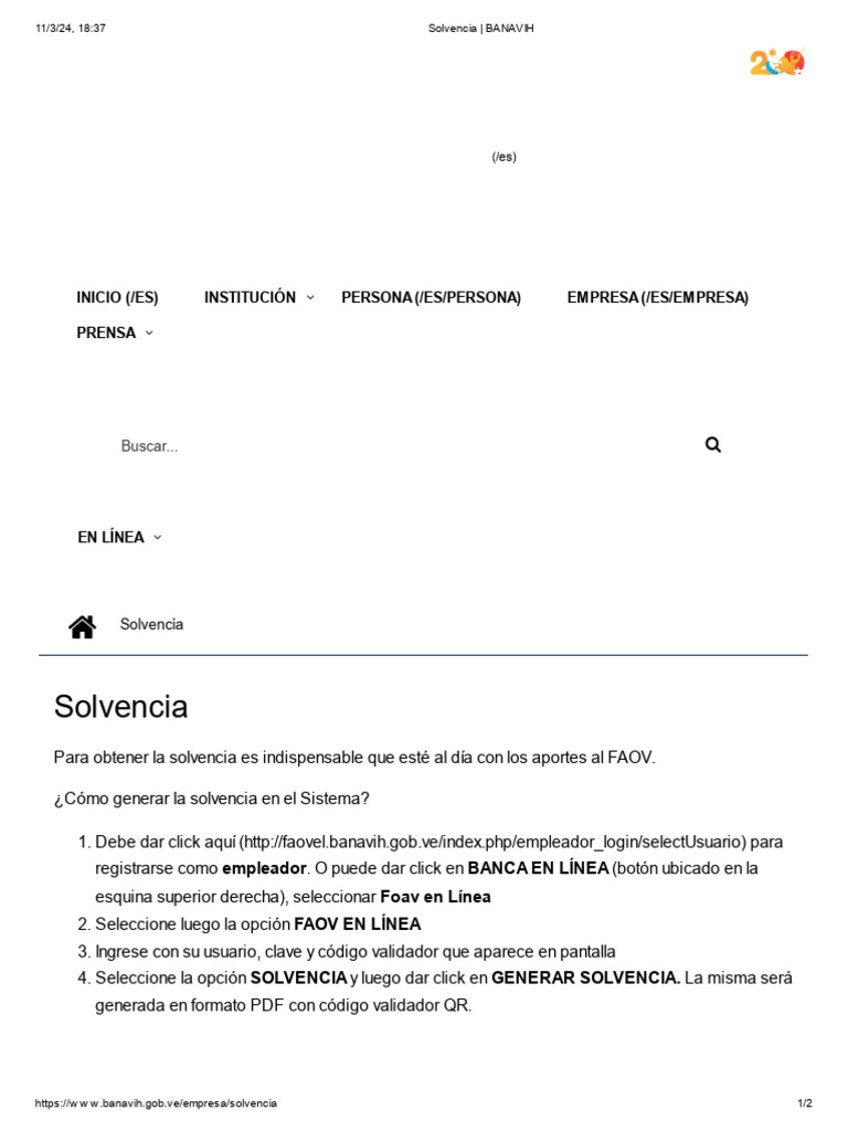 Generación de Solvencia en BANAVIH | PDF | Ciencias sociales