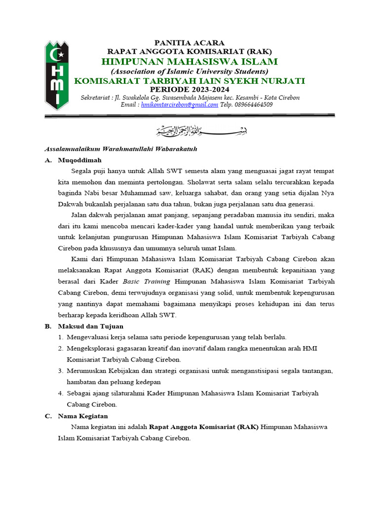 Proposal Rak 2024 | PDF