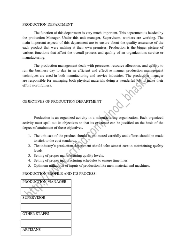 Production Department | PDF | Weaving | Loom