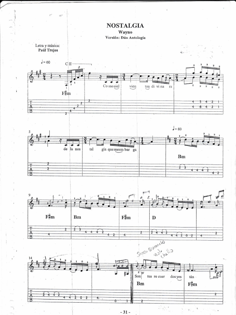 Nostalgia Guitarra 1 | PDF