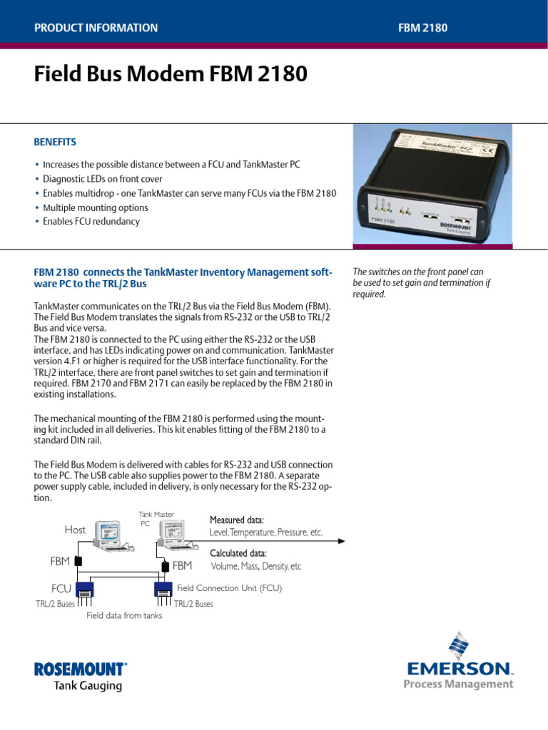 Modem 2180 (Field Bus Modem FBM 2180) 1425959953 - Raptor FBM 2180.lit ...