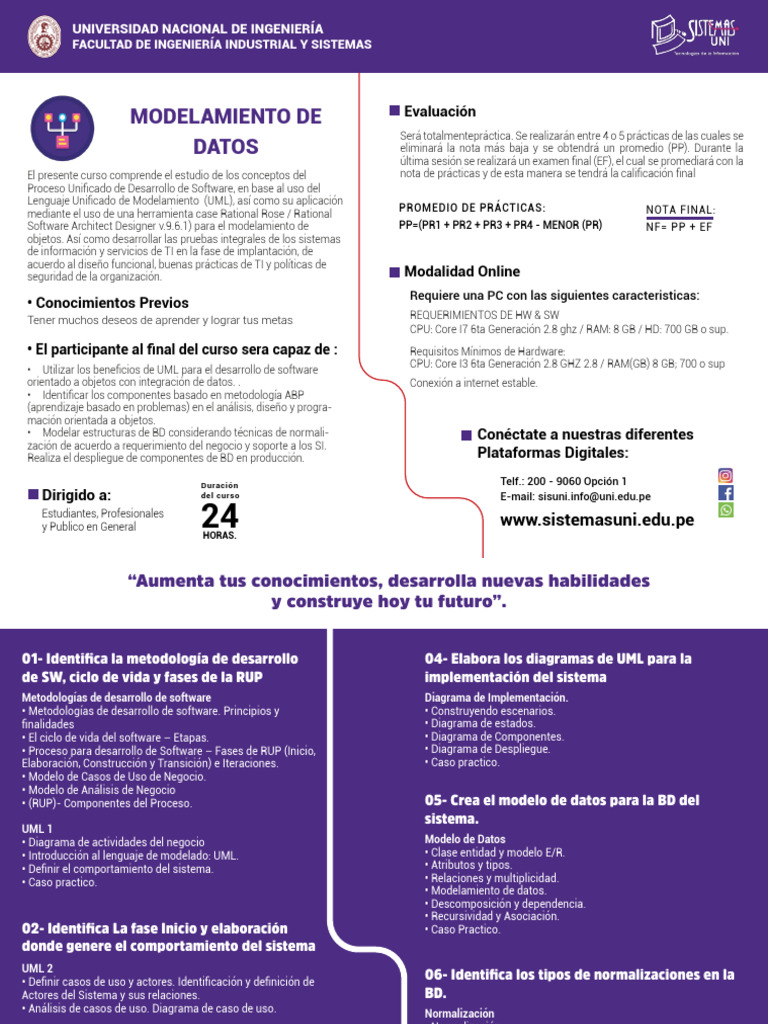 Modelamiento-datos | PDF | Ingeniería de software | Lenguaje de modelado unificado