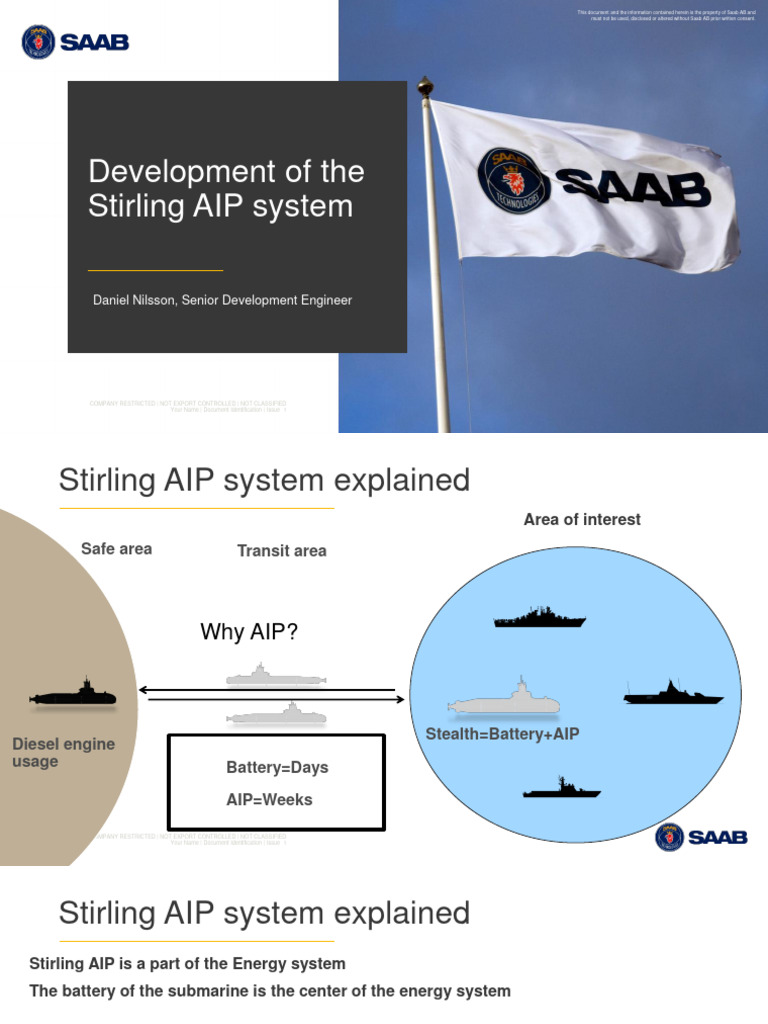 Development of The Stirling AIP System | PDF | Engines | Submarines