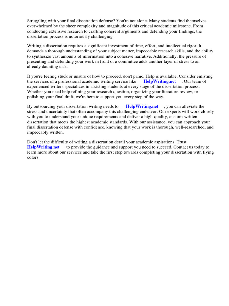 Final Dissertation Defense | PDF | Thesis