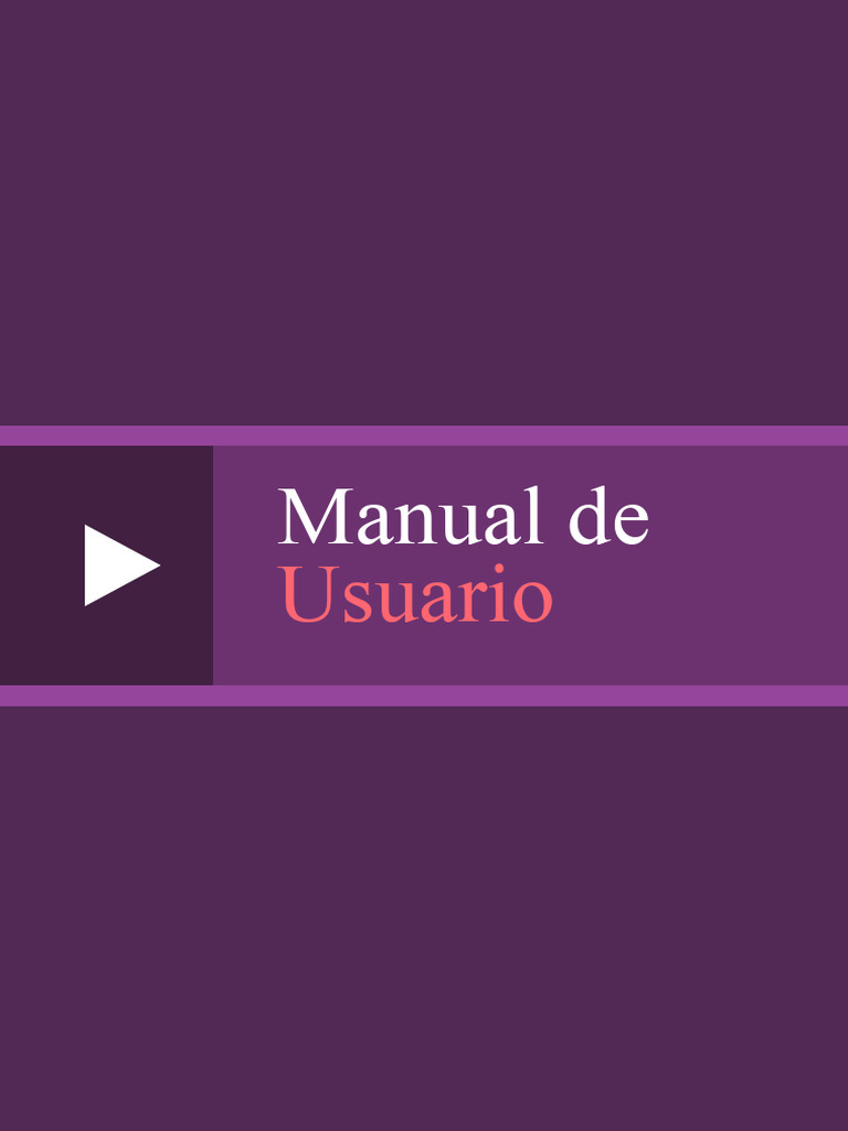 Manual De Usuario Pdf