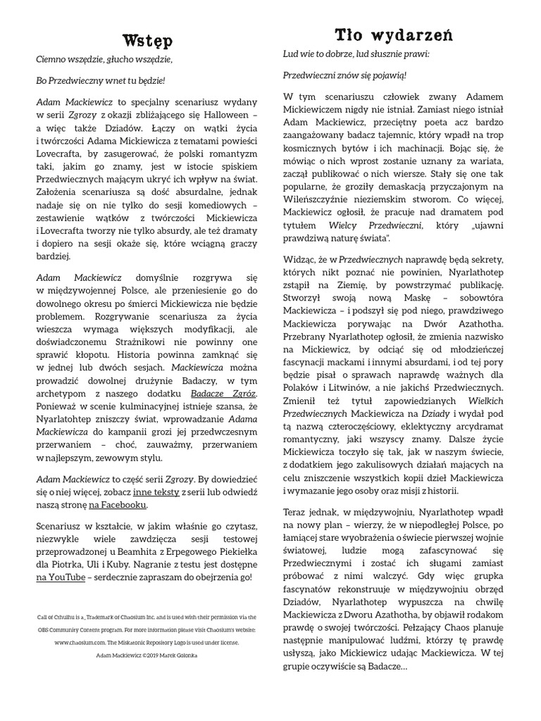 Adam Mackiewicz Przyjazny Drukarkom | PDF