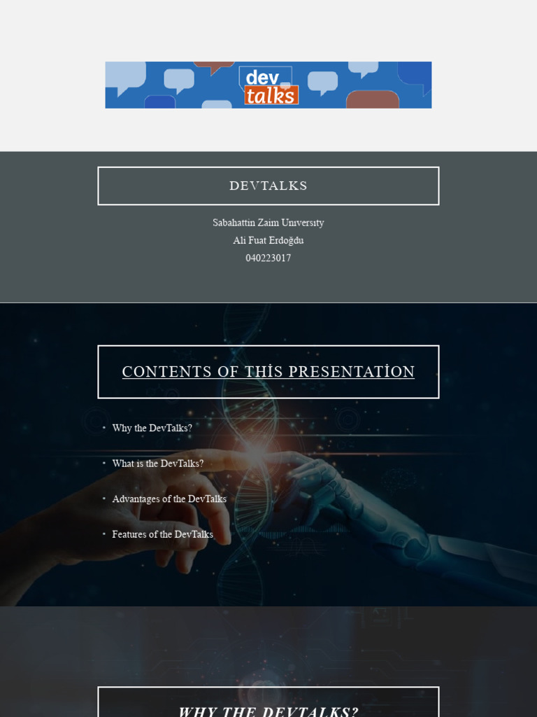 Dev Talks | PDF | Artificial Intelligence | Intelligence (AI) & Semantics