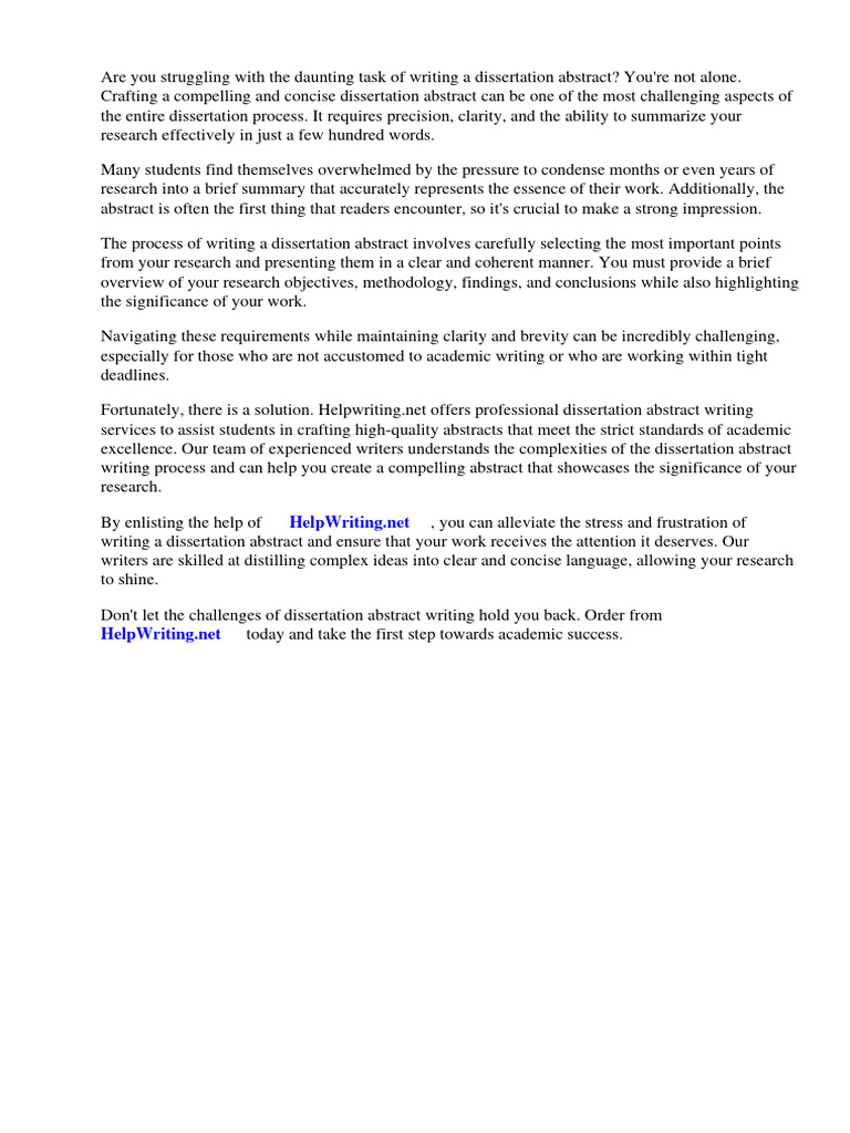 Dissertation Abstract Writing Guidelines | PDF | Thesis | Abstract ... Dissertation Abstract Writing Guidelines | PDF | Thesis | Abstract ...
