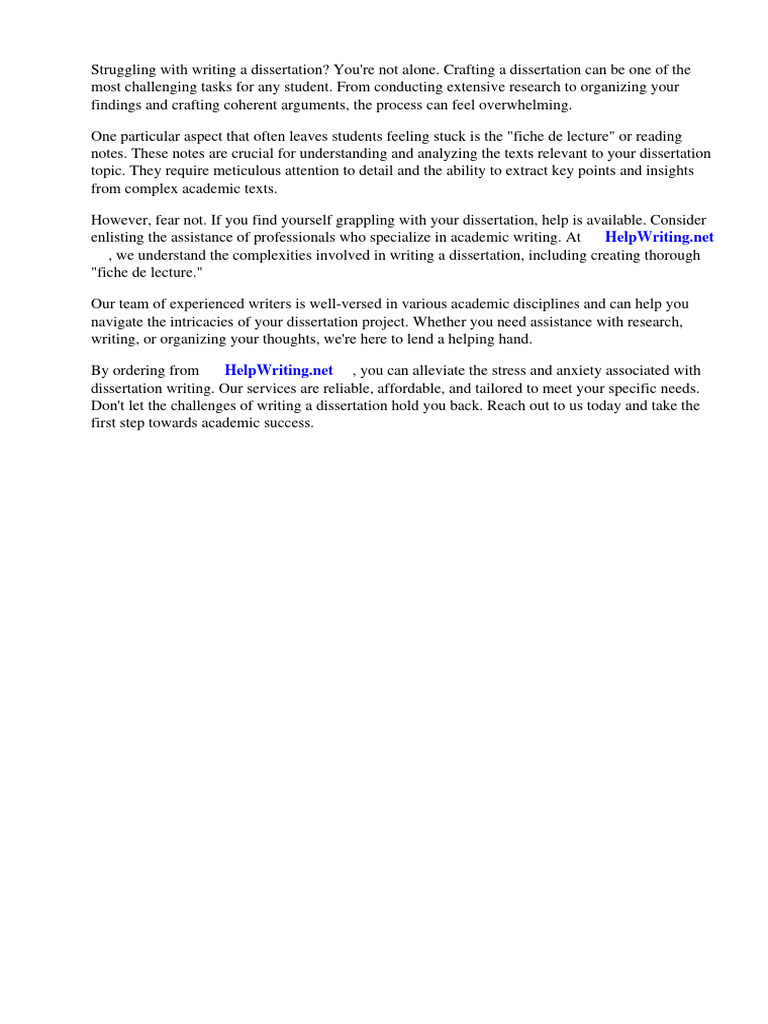 Fiche de Lecture Pour Dissertation | PDF | Thesis | Epistemology Fiche de Lecture Pour Dissertation | PDF | Thesis | Epistemology