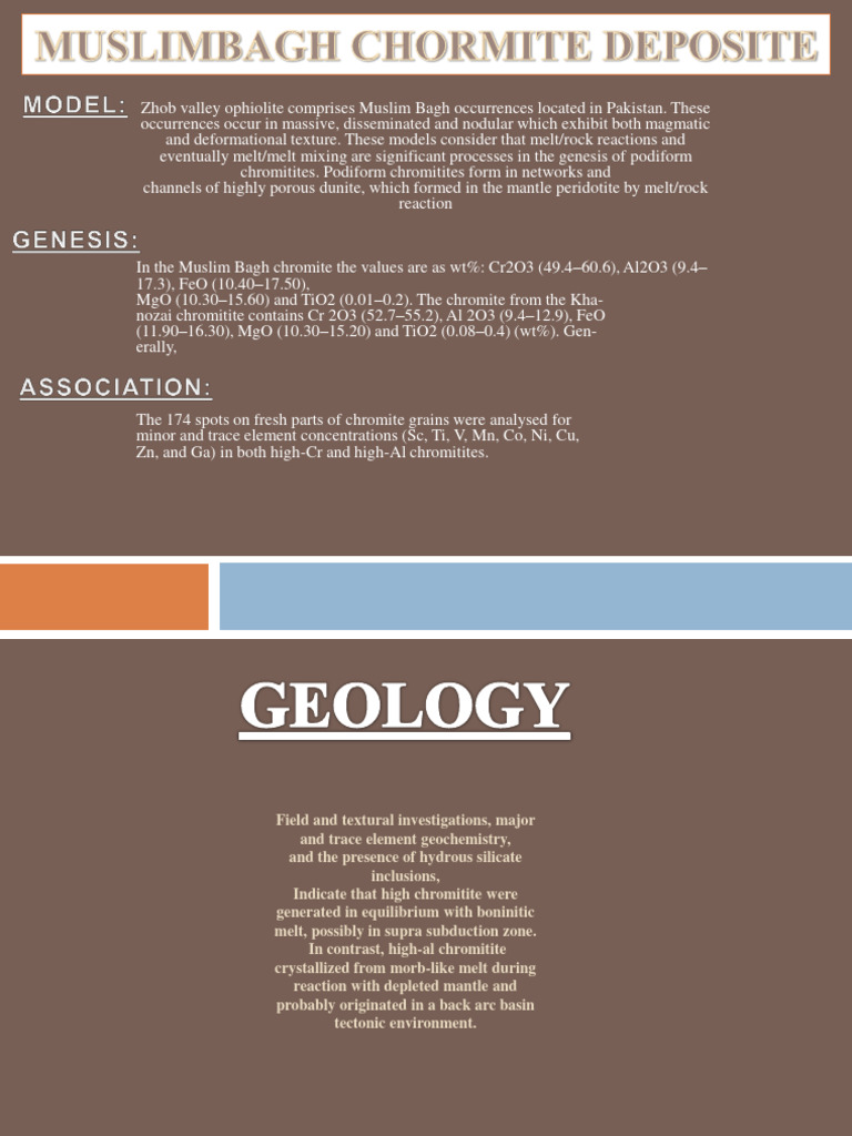 Muslim Bagh Deposits | PDF | Magma | Natural Materials