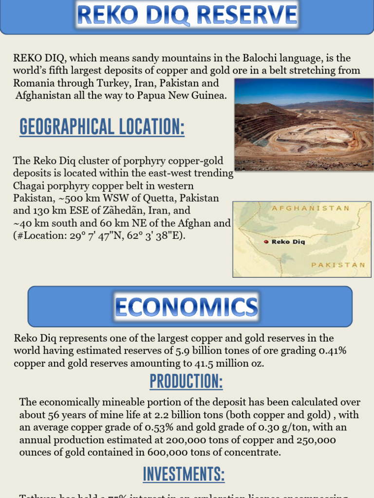 Reko Diq Reserves | PDF | Magma | Geological Processes
