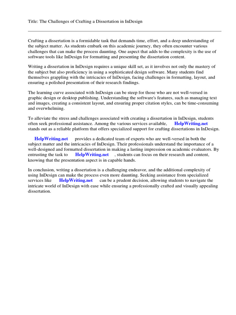 Dissertation Mit Indesign | PDF | Page Layout | Thesis