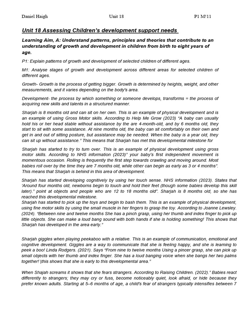 Unit 18 P1 M1 | PDF | Cognitive Science | Cognitive Psychology