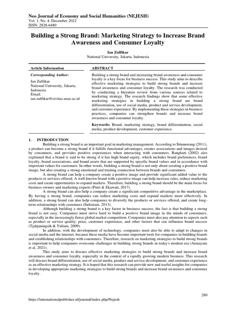 Building A Strong Brand Marketing Strategy To Incr | PDF | Brand | Marketing