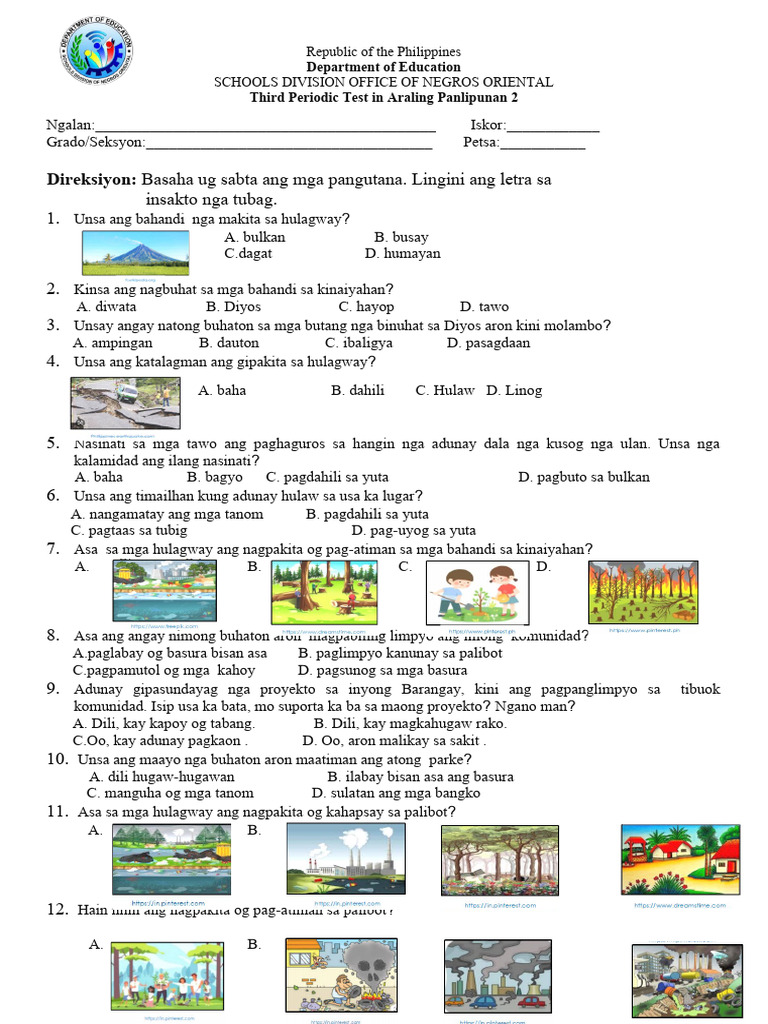Grade 2 AP 3rd Quarter Assessment | PDF