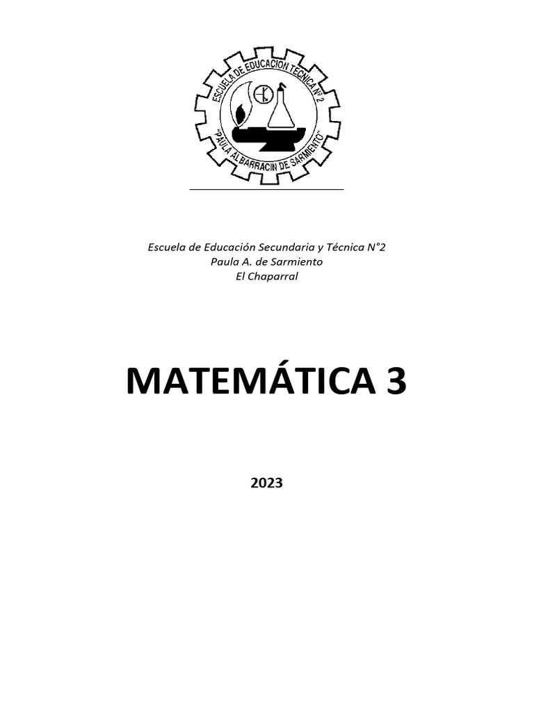 Cuadernillo Matem-Ticas 2023 | PDF | Números | Ecuaciones