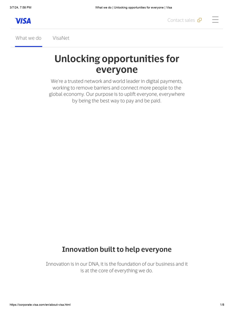 What We Do - Unlocking Opportunities For Everyone - Visa | Download ... What We Do - Unlocking Opportunities For Everyone - Visa | Download ...