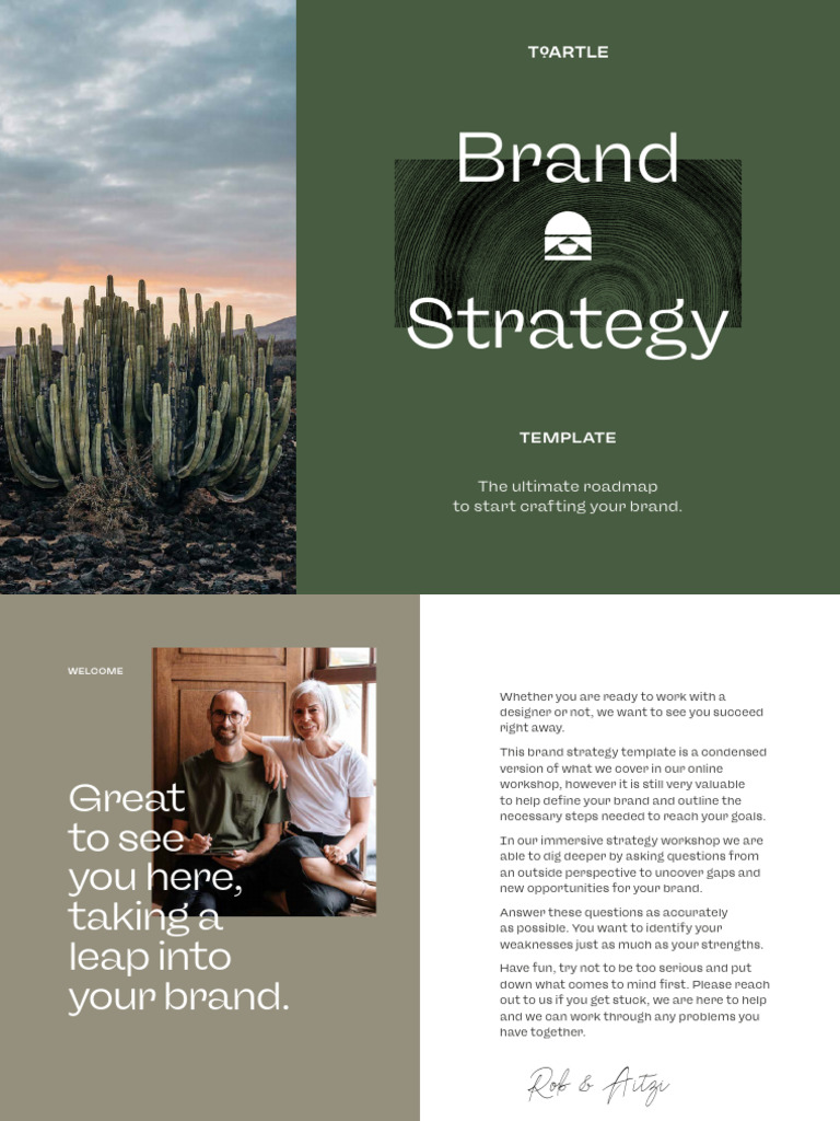 Toartle Brand Strategy Template Pdf Brand Cognition