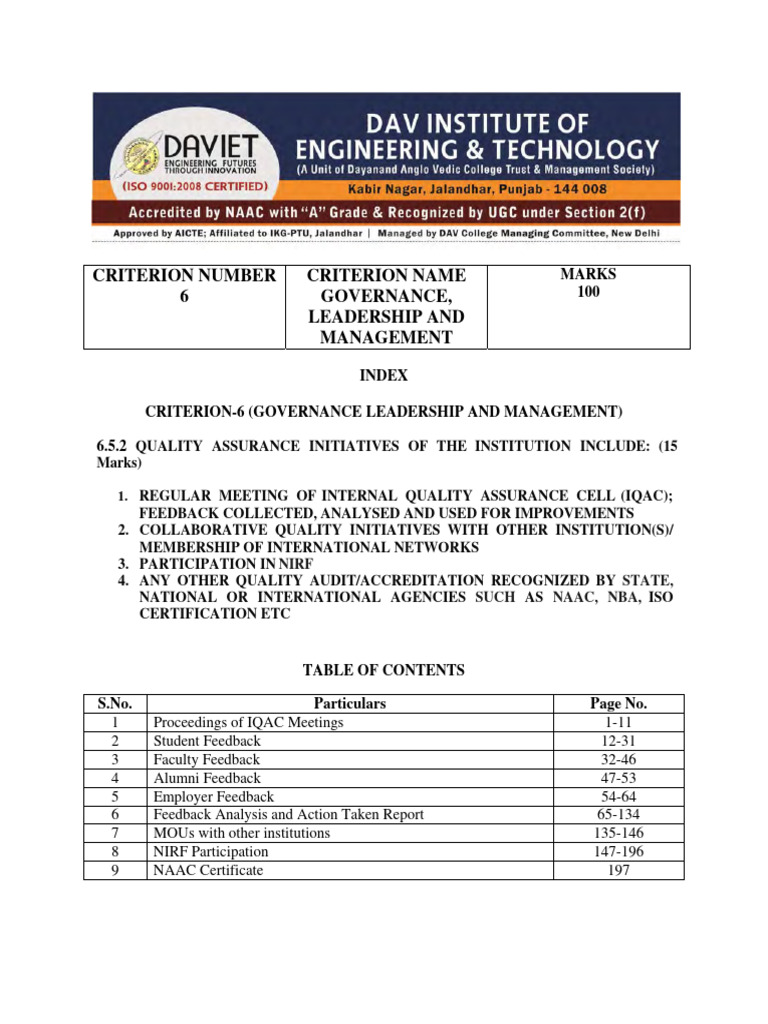 Governance Leadership & Management | PDF