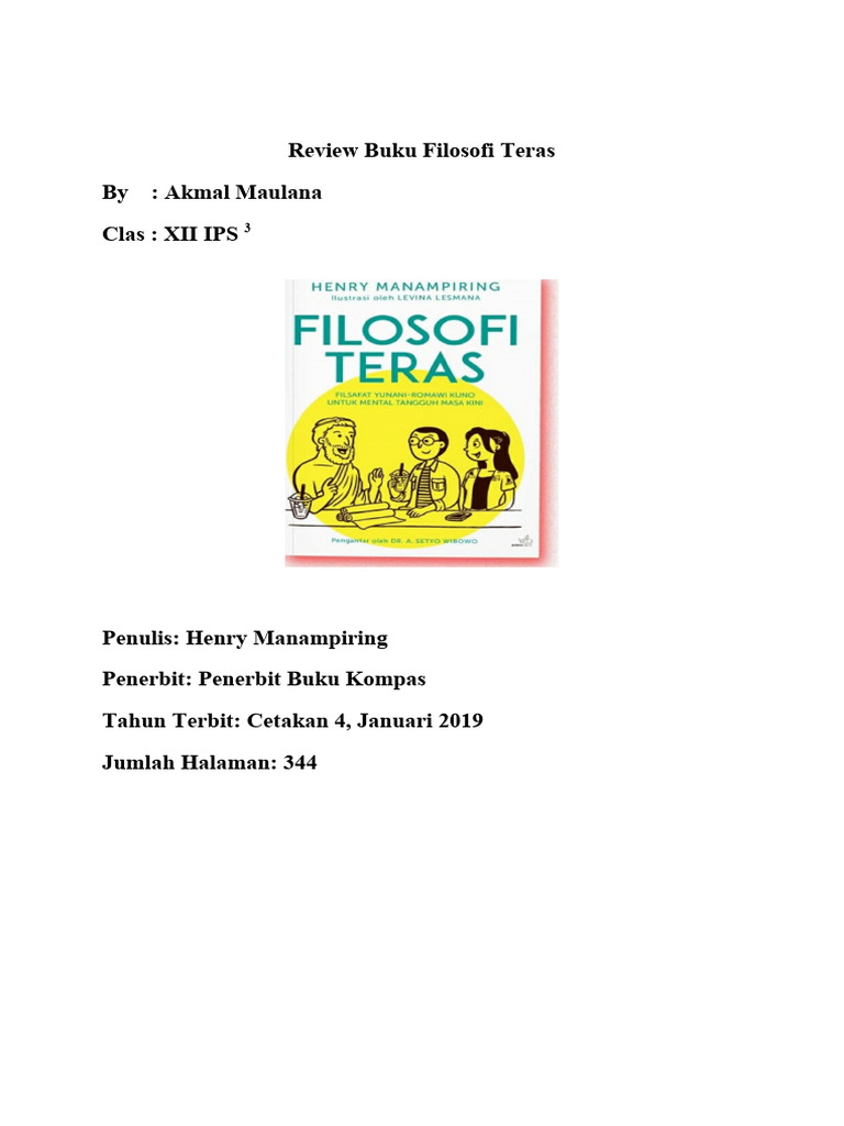 Rangkuman Buku Filosofi Teras | PDF