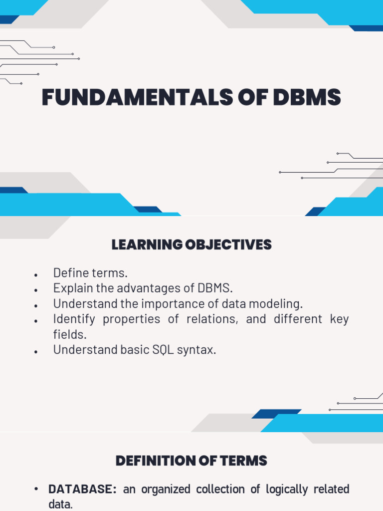 1_Review-of-Fundamentals-of-DBMS | PDF | Relational Database | Databases 1_Review-of-Fundamentals-of-DBMS | PDF | Relational Database | Databases