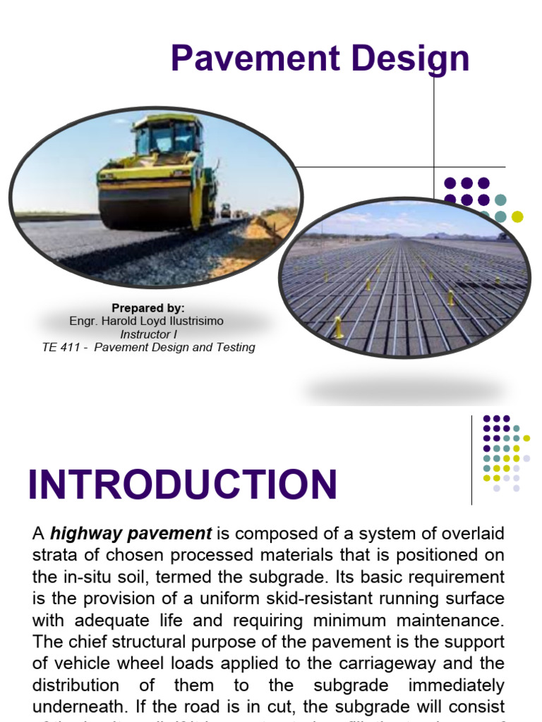 Lecture 1 - Introduction To Pavement Design and ESAL | PDF | Road ... Lecture 1 - Introduction To Pavement Design and ESAL | PDF | Road ...