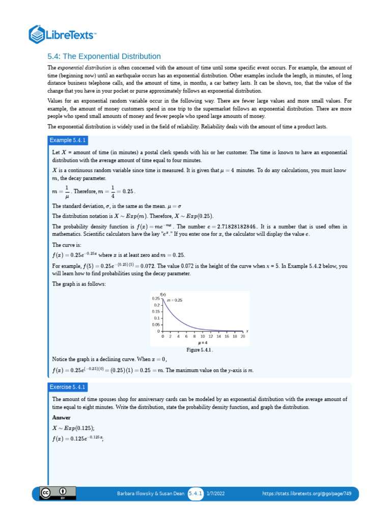 The Exponential Distribution | PDF | Probability Distribution | Applied ...