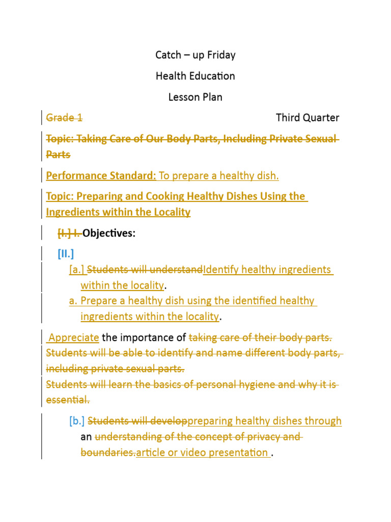 Catch Up Friday Lesson Guide | PDF | Lesson Plan | Liberal Arts Education