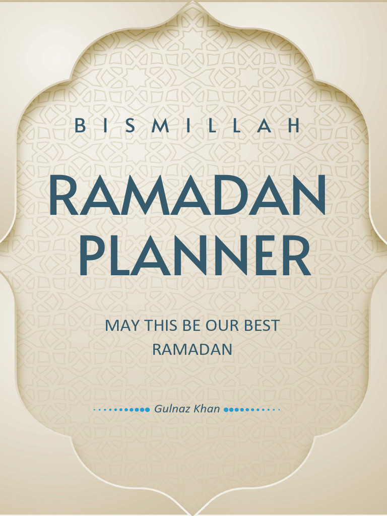 Ramadan Planner and Dua Tracker | PDF | Religious Faiths | Sharia