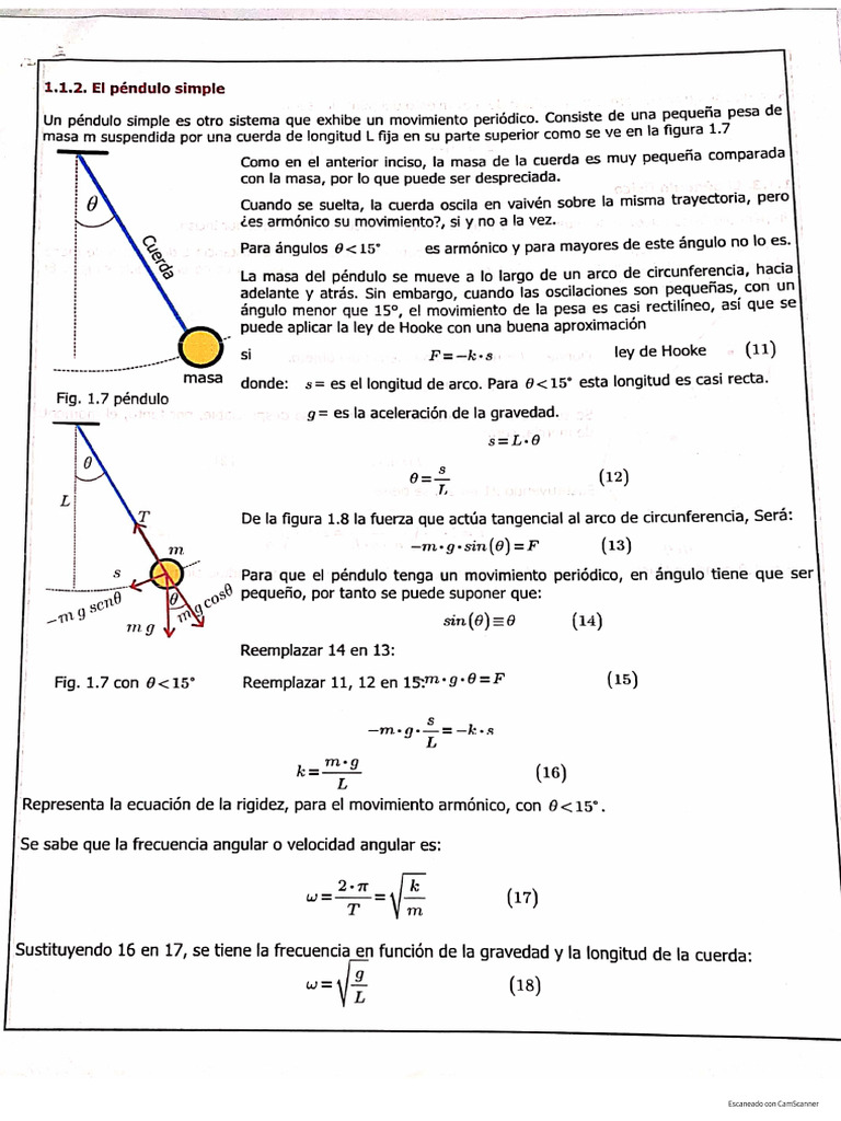 El Péndulo Simple | PDF