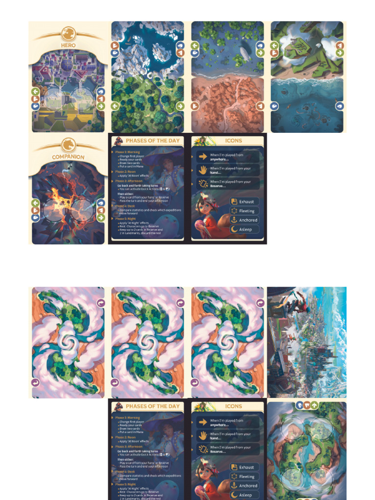2024 Altered TCG Adventures Help Cards PRINT PLAY A4 | PDF
