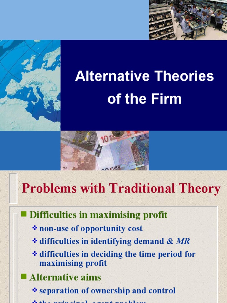 Alternative Theories of The Firm | PDF | Long Run And Short Run ...