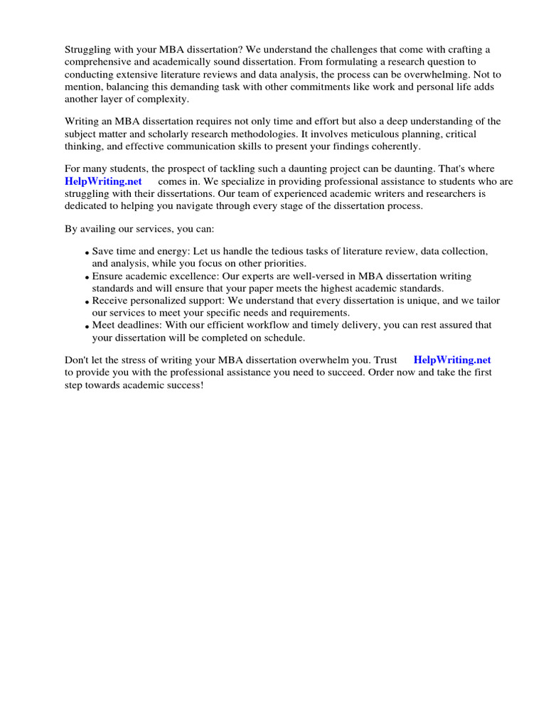 Mba Dissertation Examples PDF | PDF | Supply Chain | Innovation