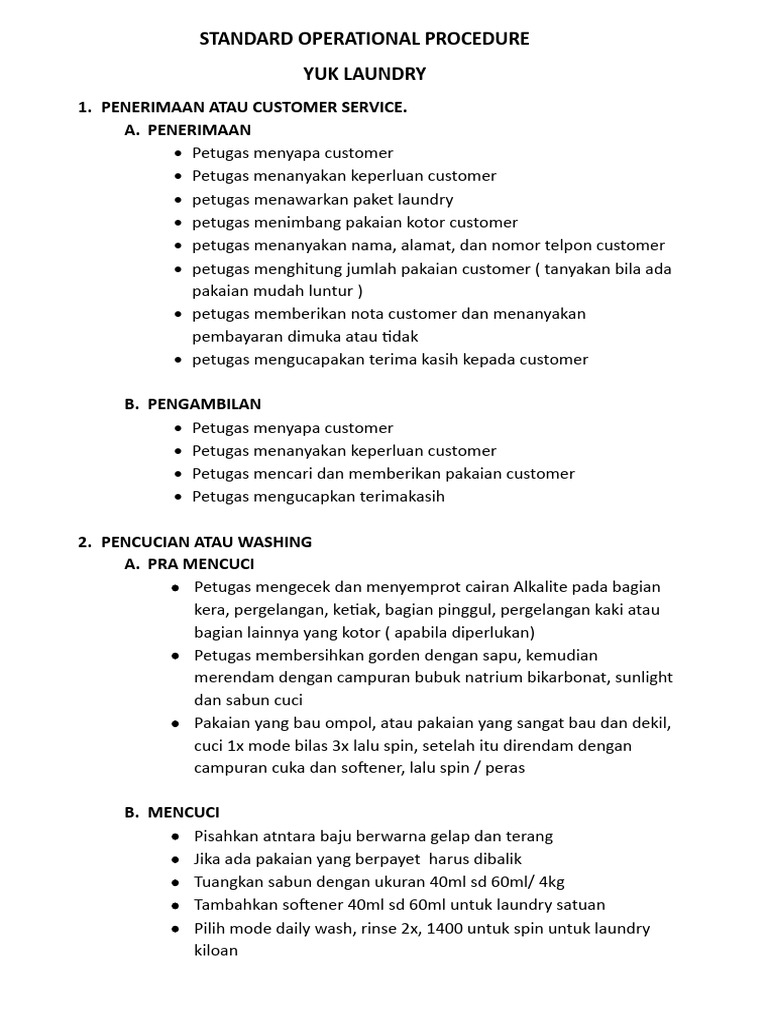 Sop Yuk Laundry | PDF