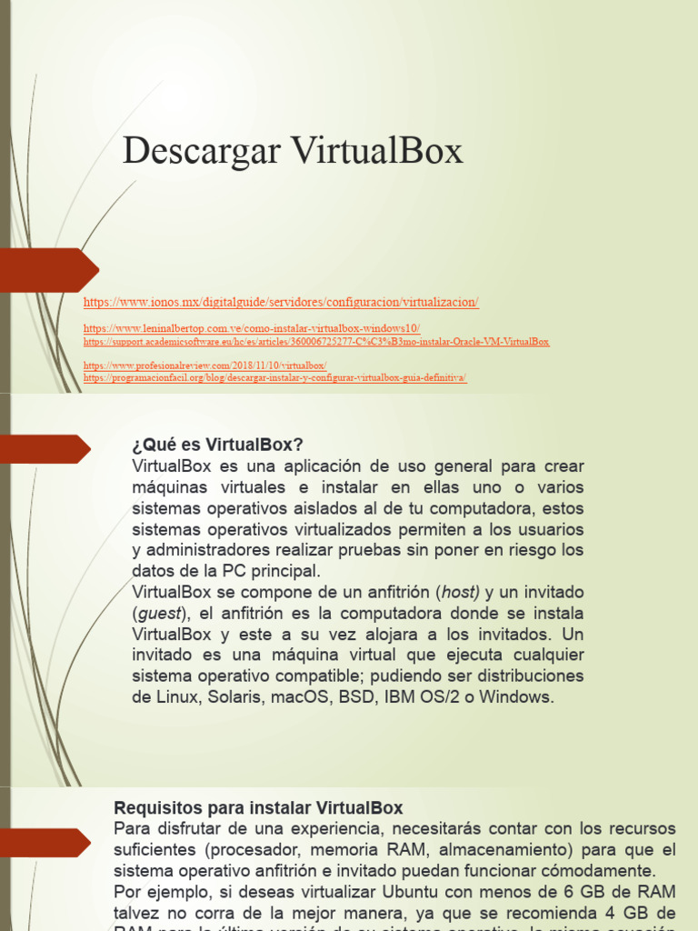 Guía de Instalación de VirtualBox 64 bits | PDF | Computación de 64 bits | Mac OS
