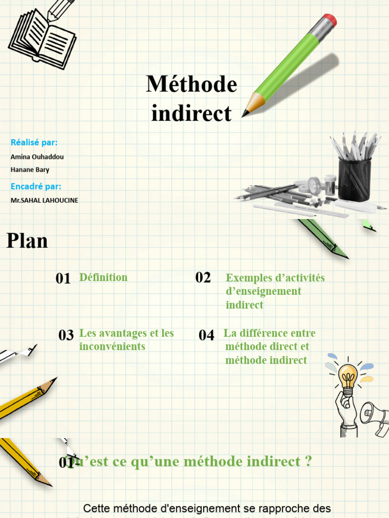 Méthode d'enseignement indirect | PDF | Enseignement | Apprentissage