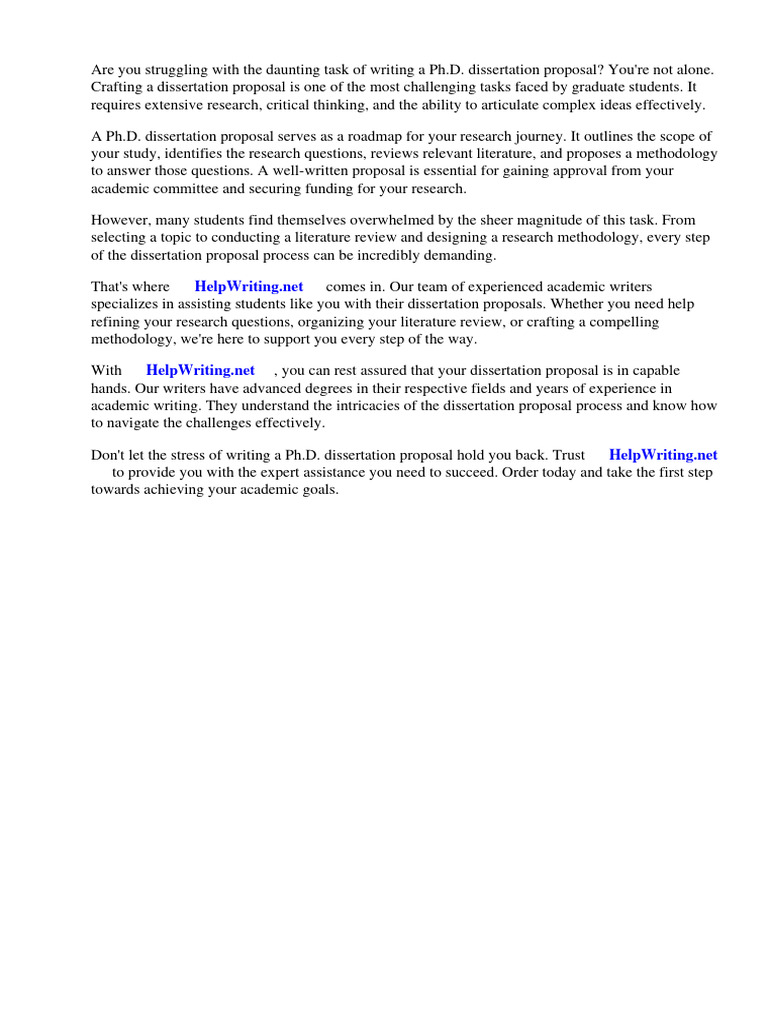 What is a Phd Dissertation Proposal | PDF | Methodology | Thesis