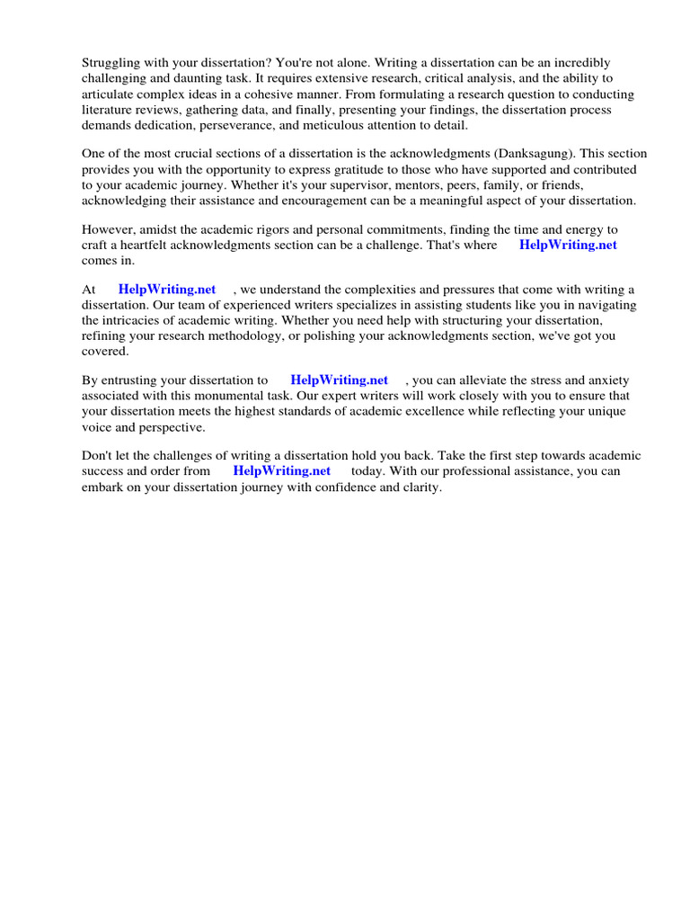 Danksagung Dissertation Beispiel | PDF | Thesis | Science