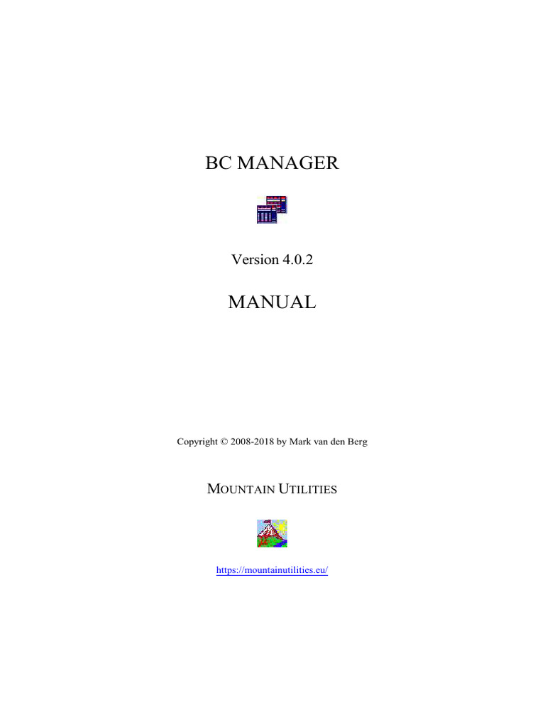 BC Manager Manual (001-144) | PDF | Window (Computing) | Text File