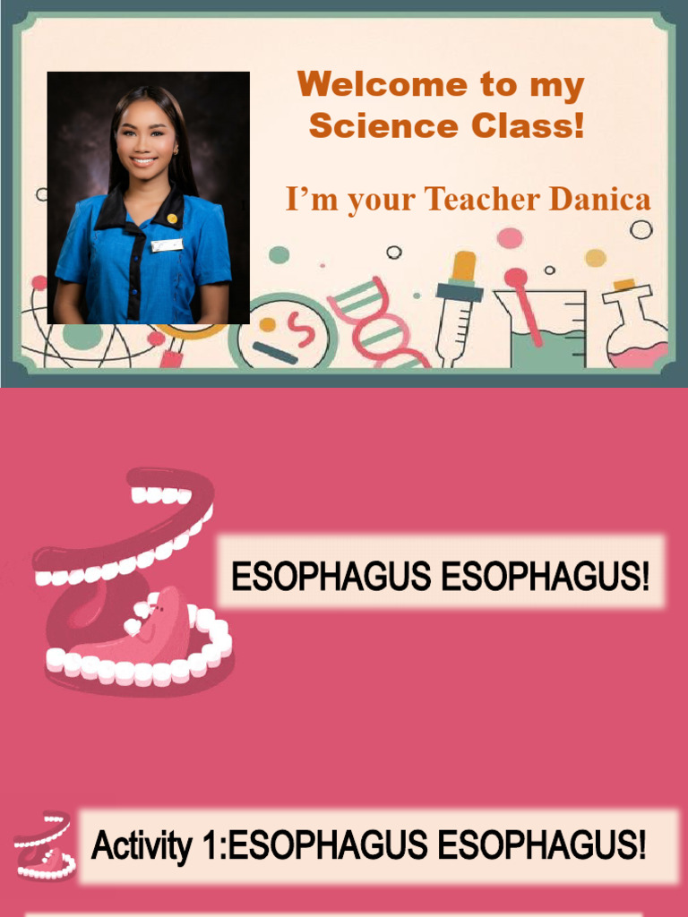 Welcome To My Science Class!: I'm Your Teacher Danica | PDF | Digestion ...