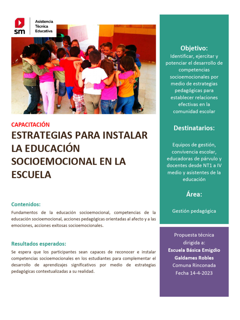 Estrategias Para Instalar La Educación Socioemocional En La Escuela
