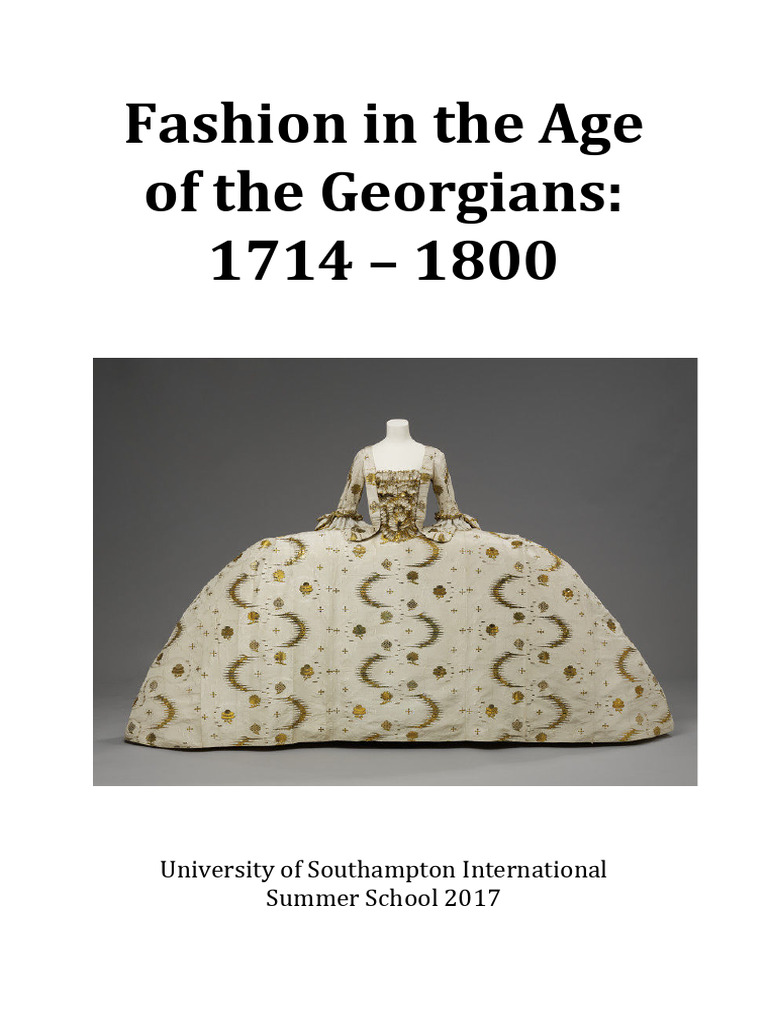 Fashion in The Age of The Georgians | PDF