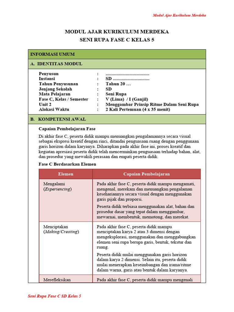 Modul Ajar Unit 2 | PDF