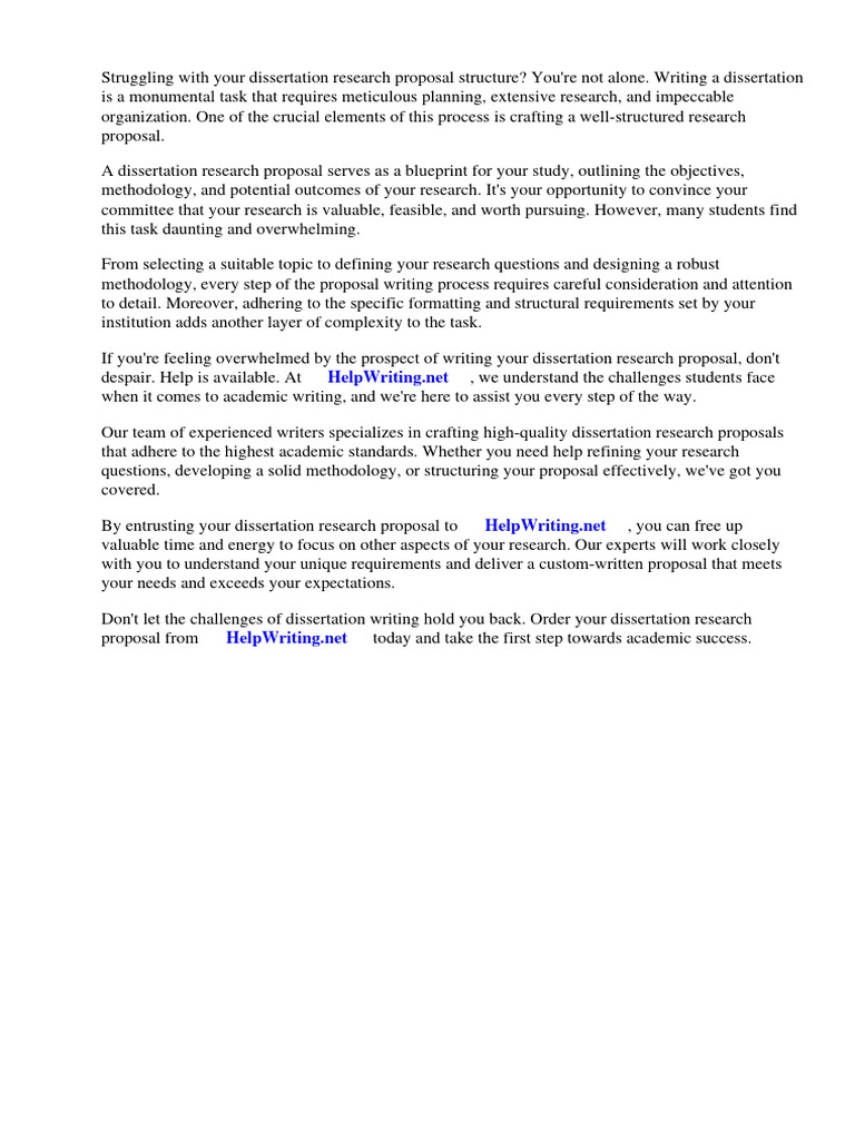 Dissertation Proposal Writing Help | PDF | Thesis