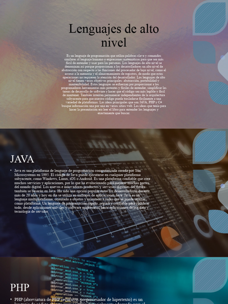 Tarea 1.2 Prog Tec | PDF | Php | Java (lenguaje de programación)