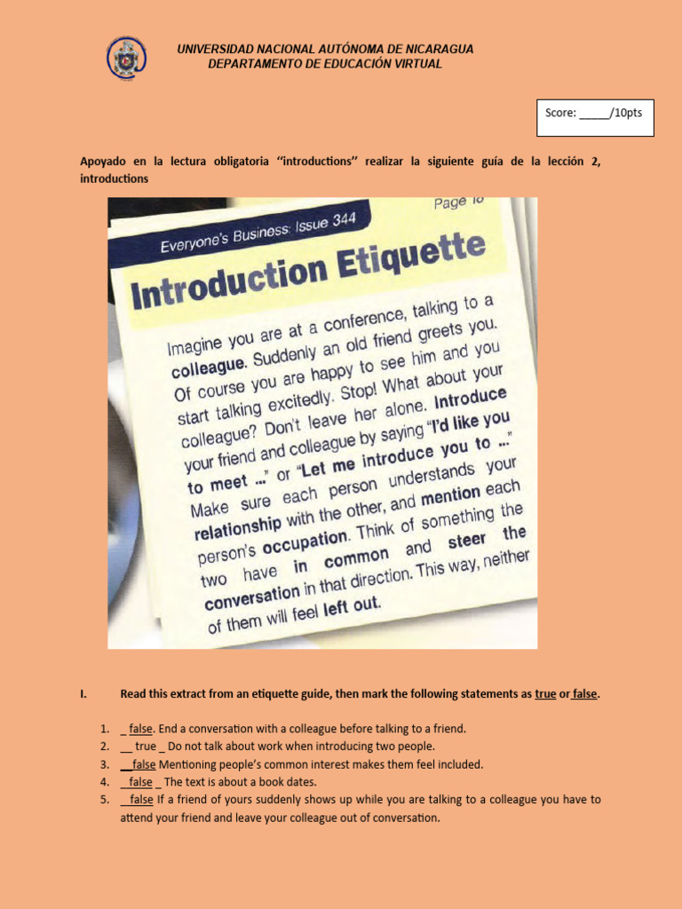 Individual Task 2 - Introductions | PDF | Human Communication | Communication